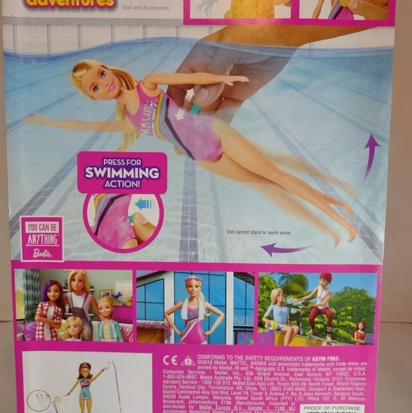 Mattel | Toys | Mattel Malibu Barbie Swim And Divedoll | Poshmark